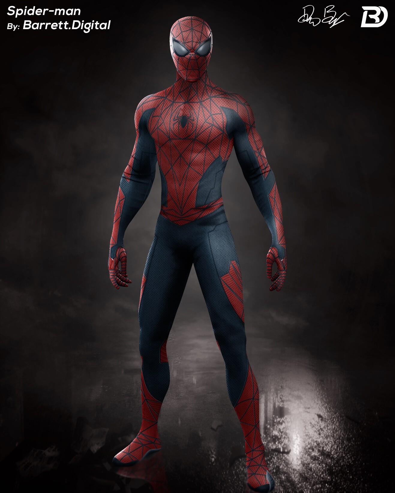 ArtStation - Spider-Man redesign by Barrett Digital
