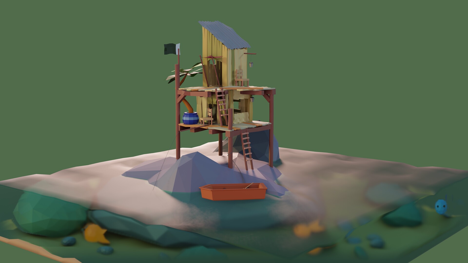 ArtStation - Low poly 3D modeling
