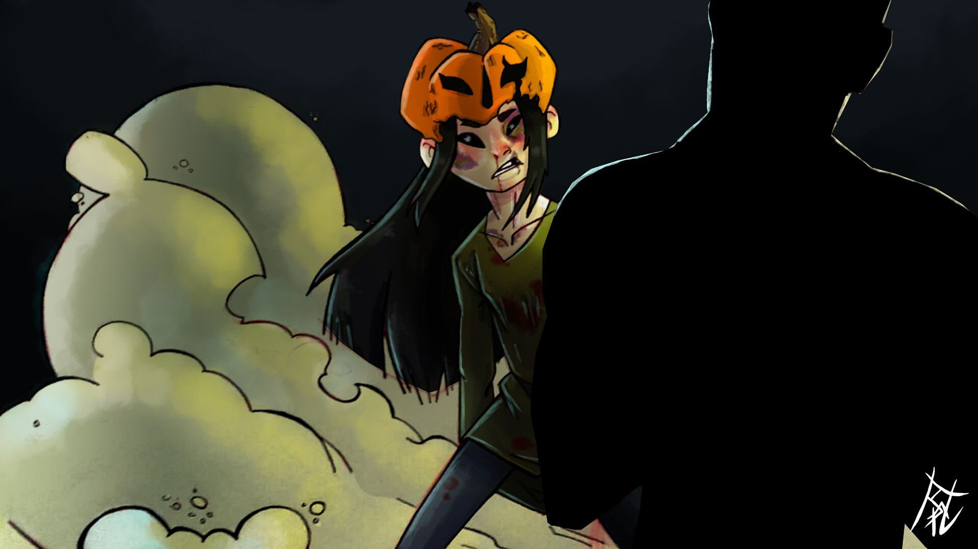 ArtStation - Punking witch fighting