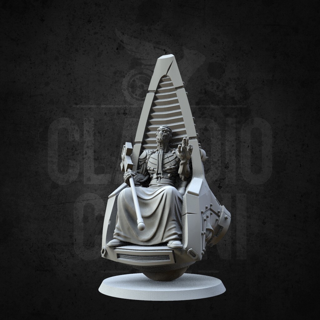ArtStation - Sanctorvm Board Game Project - Villain Miniature - The Pope