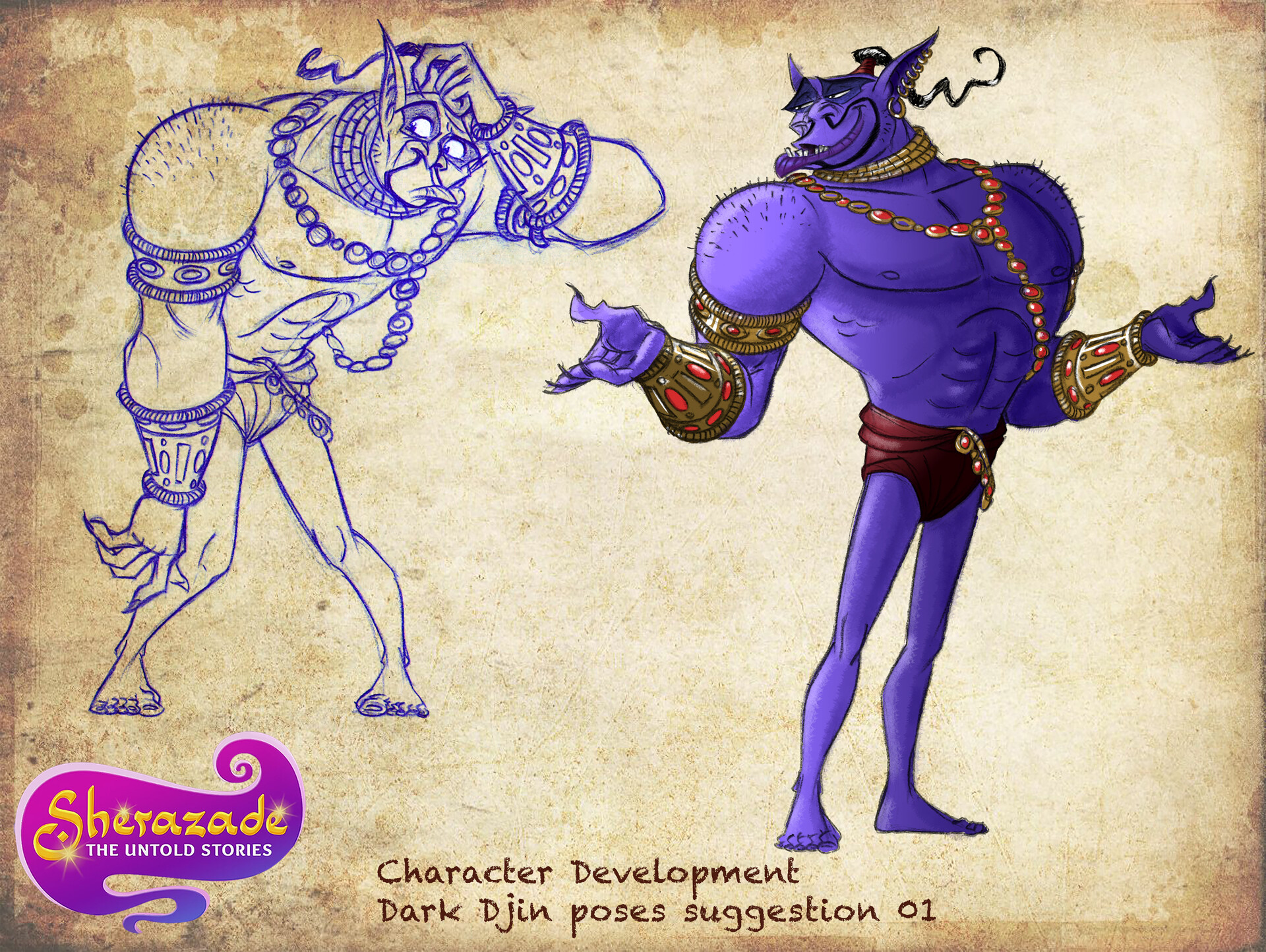 ArtStation - "Dark Djin" Character Development (for Hahn Film AG)