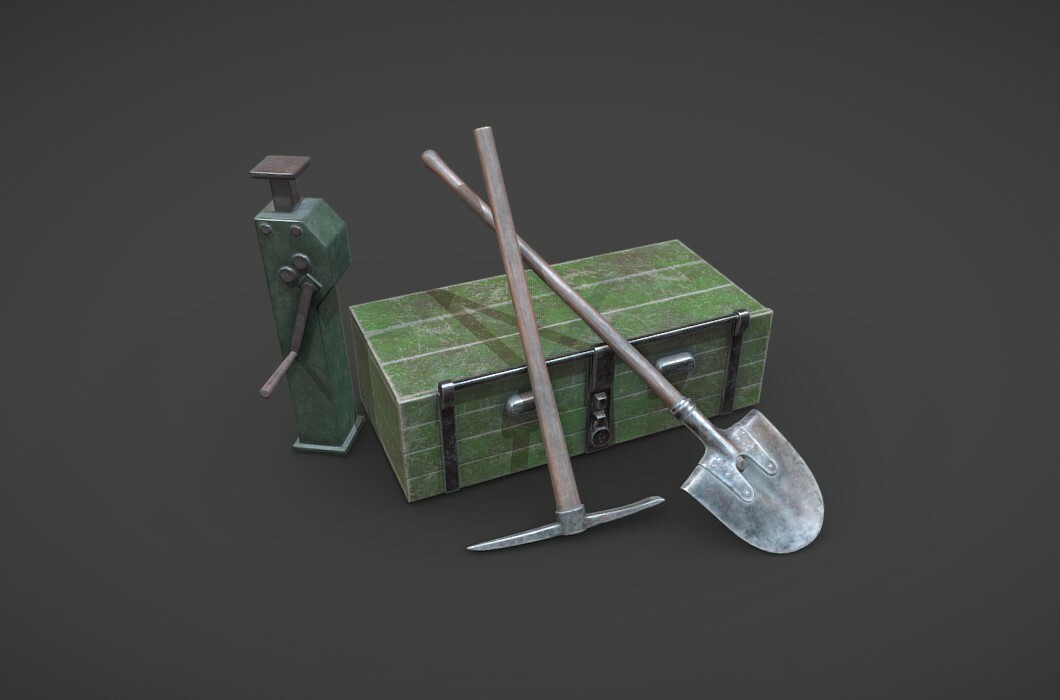 ArtStation - WW2 German Army Tools
