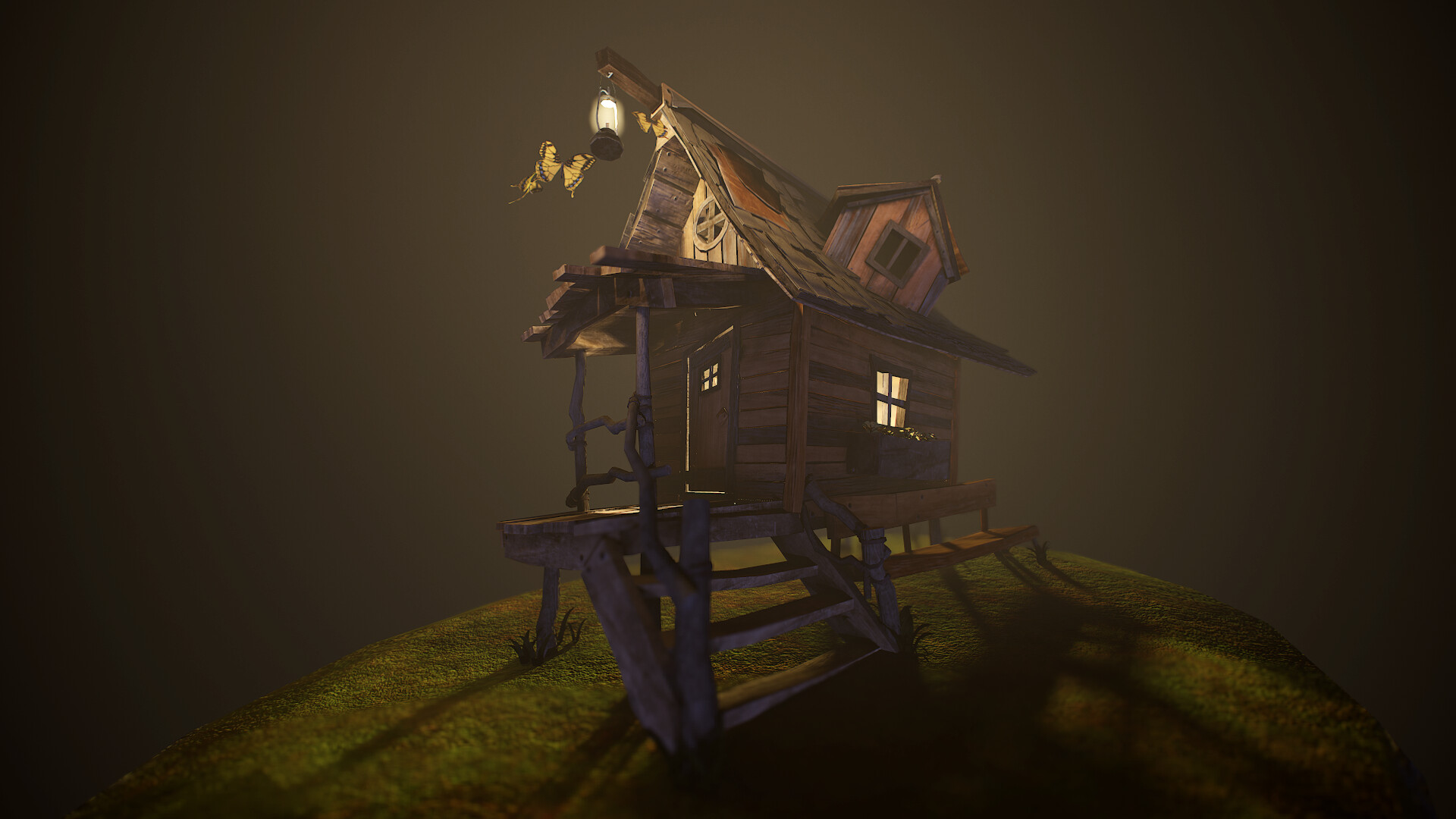 ArtStation - HOUSE IN FOG