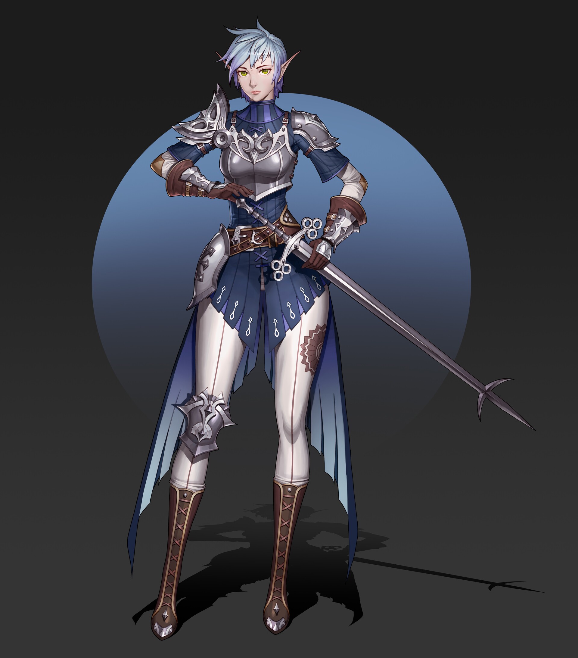 ArtStation - Female Elf Mercenary