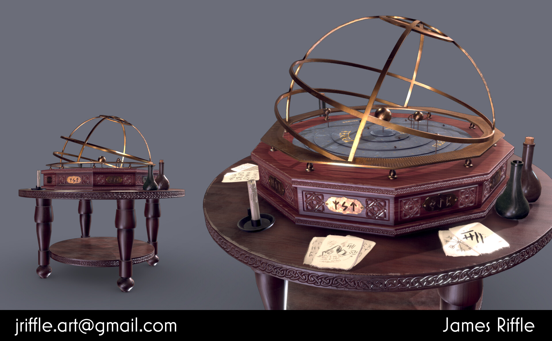 ArtStation - Mage's Orrery Table