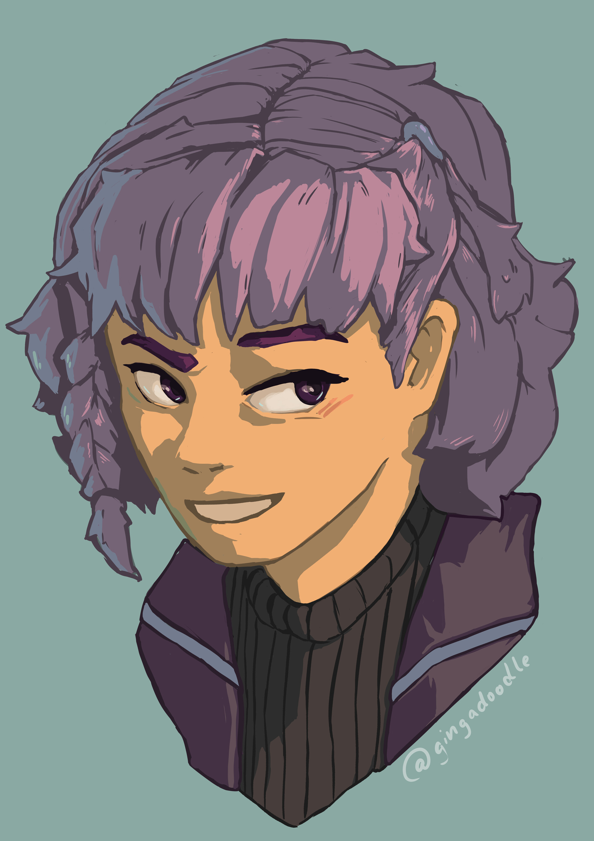 Ginger Mellott - Mauve Character Art