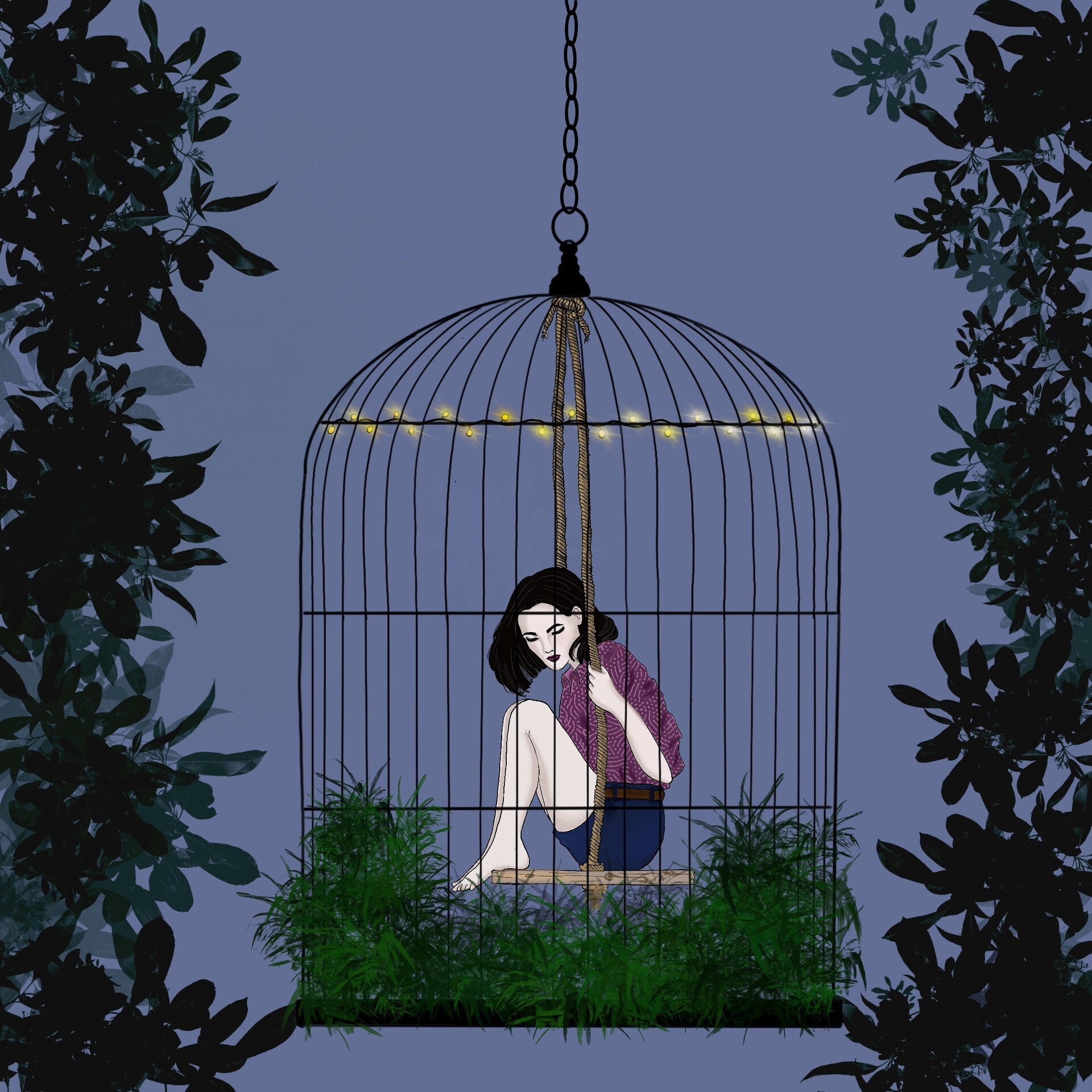 ArtStation - Cage with Garden