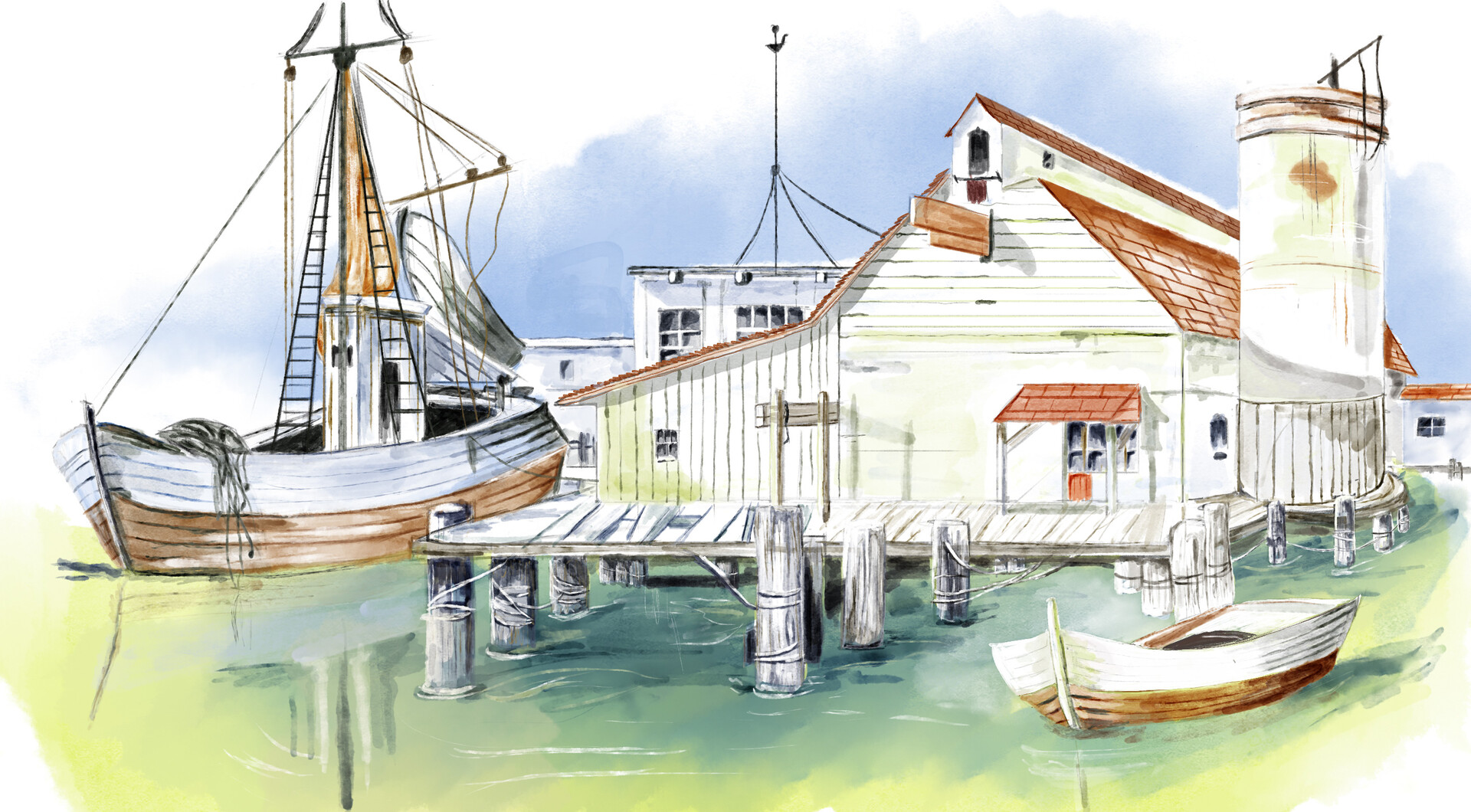 ArtStation - Harbor Landscape