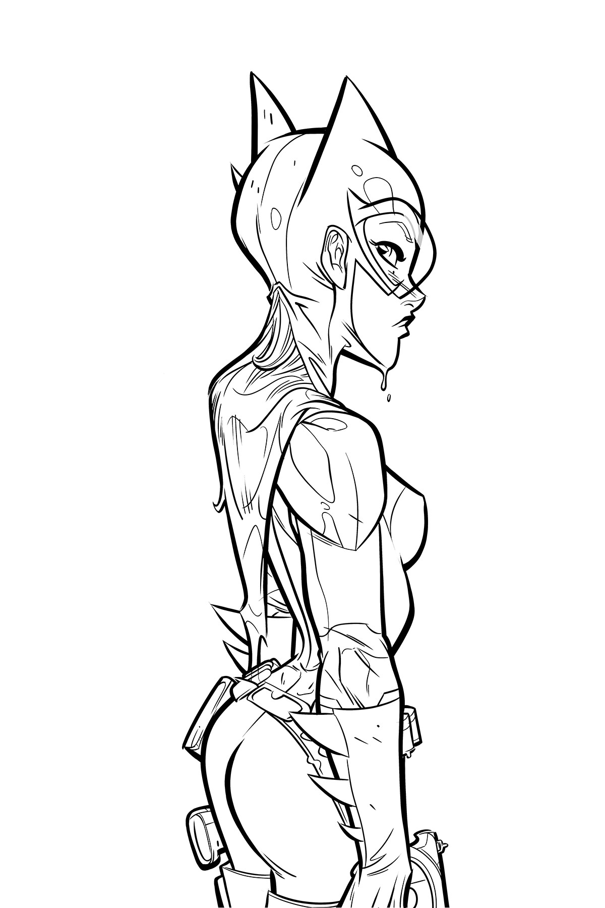 batgirl dc superhero girl coloring pages