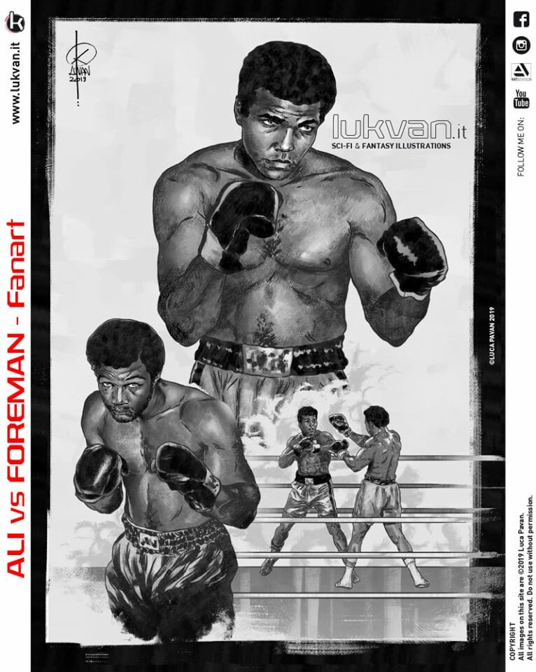 ArtStation - ALI vs FOREMAN_Fanart