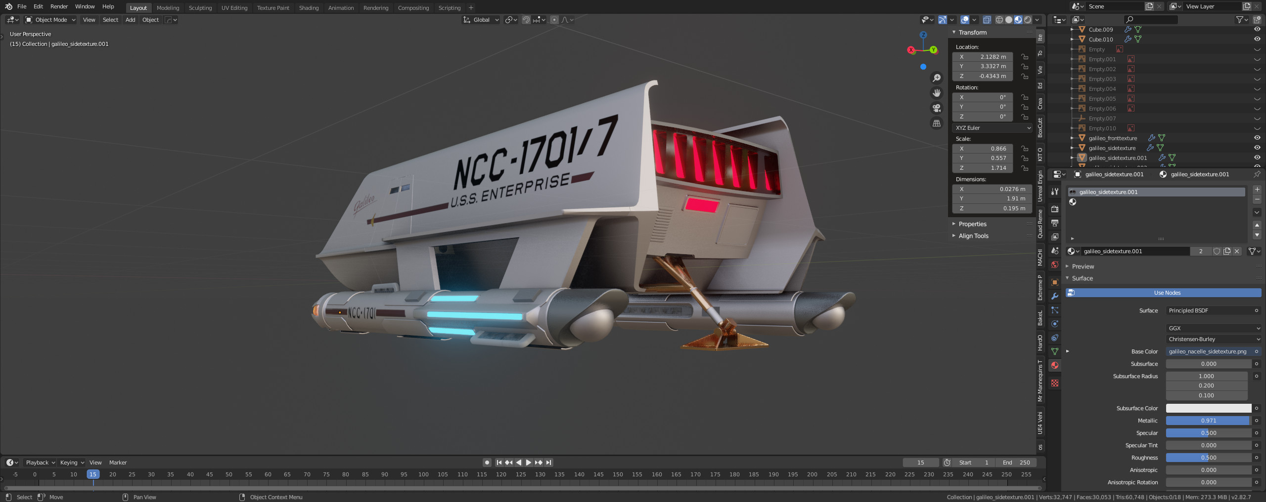Daniel Korican Portfolio - TOS Shuttle WIP