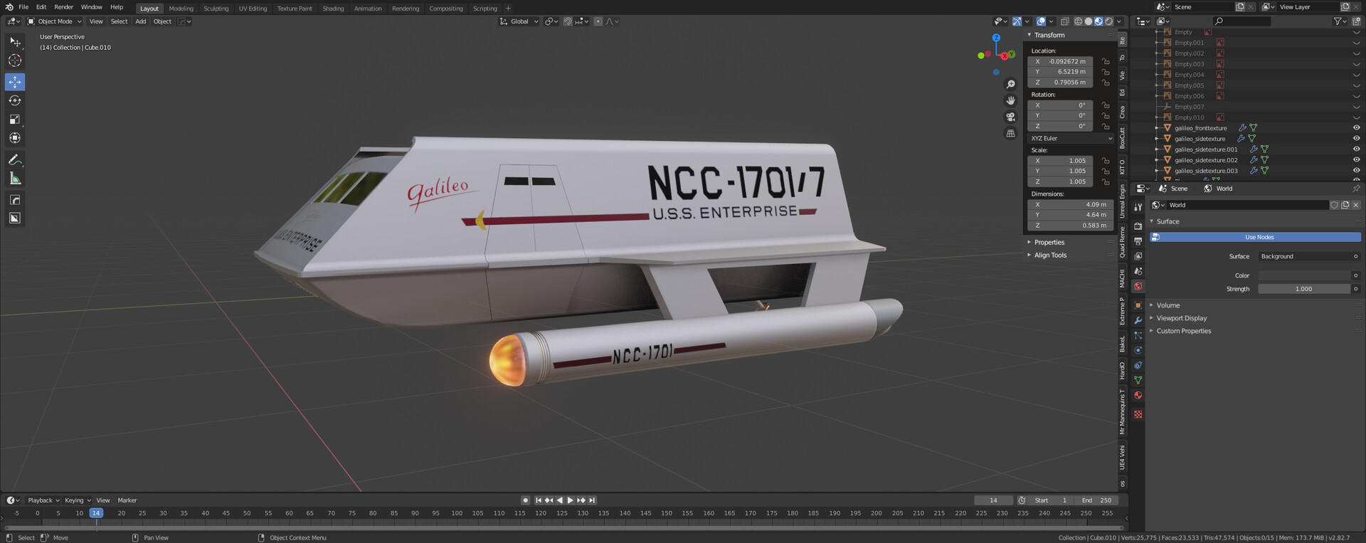 Daniel Korican Portfolio - TOS Shuttle WIP