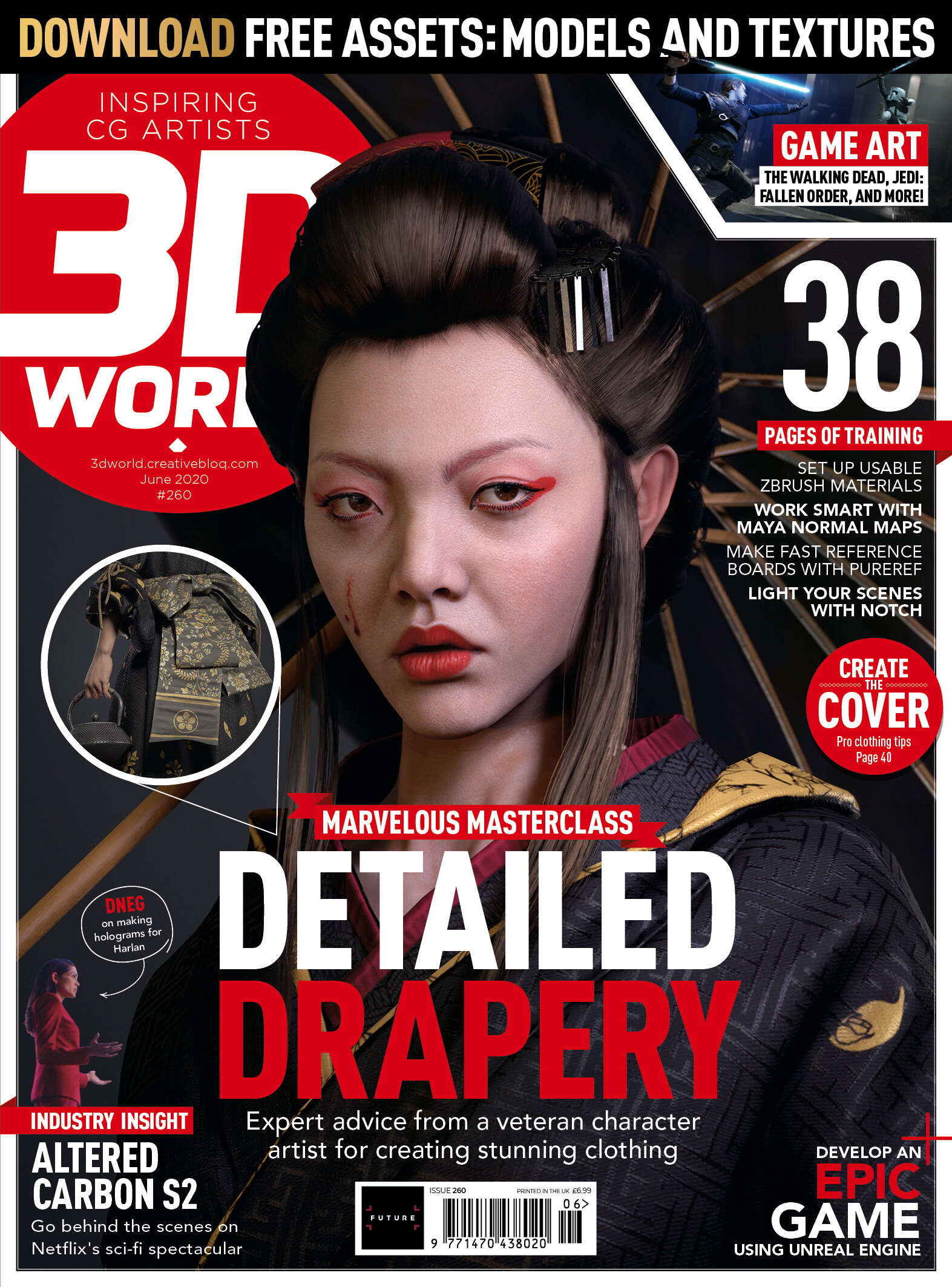 ArtStation - 3D World Issue 260 _ Front Cover and Marvelous Designer tutorial