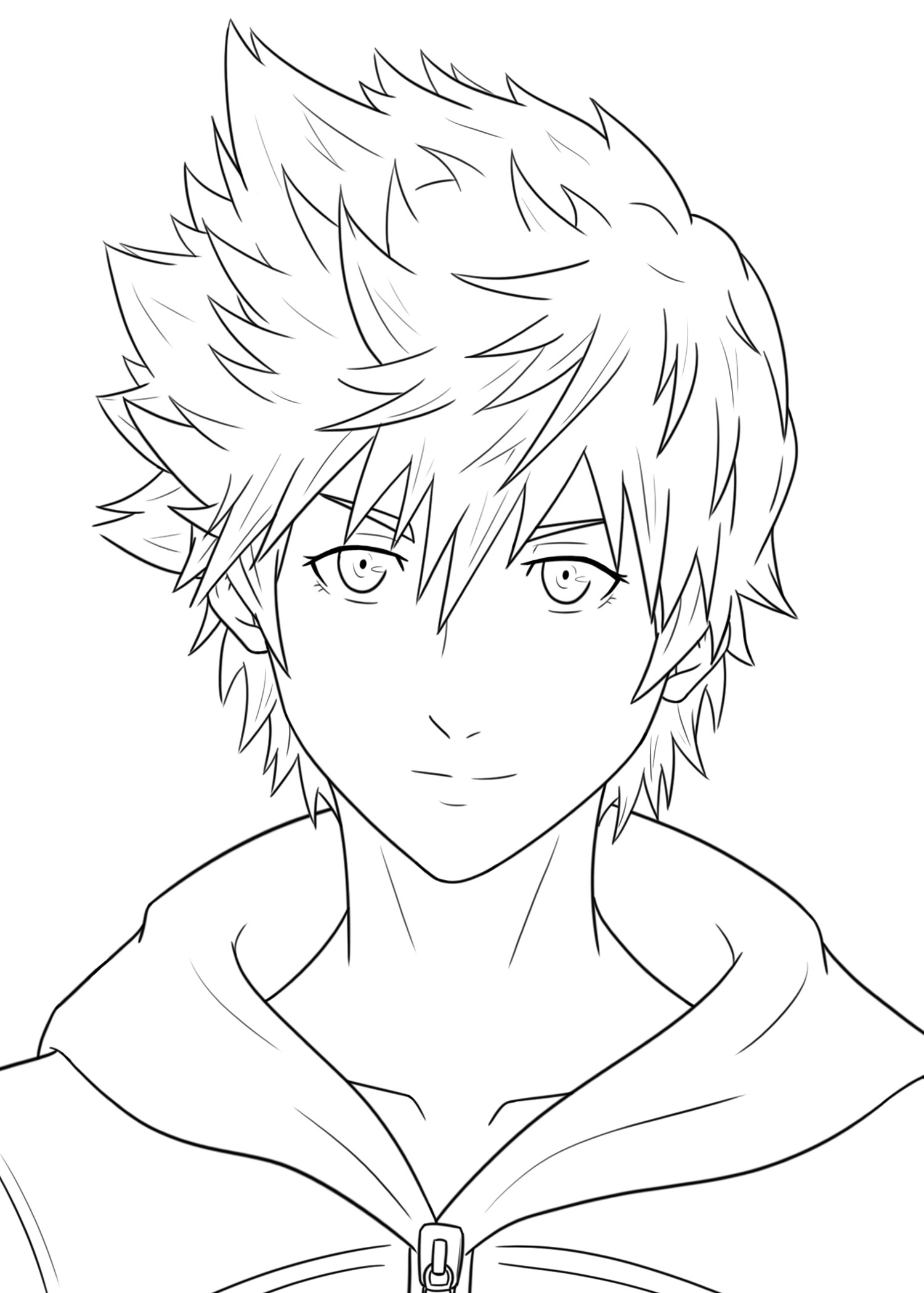 roxas coloring page