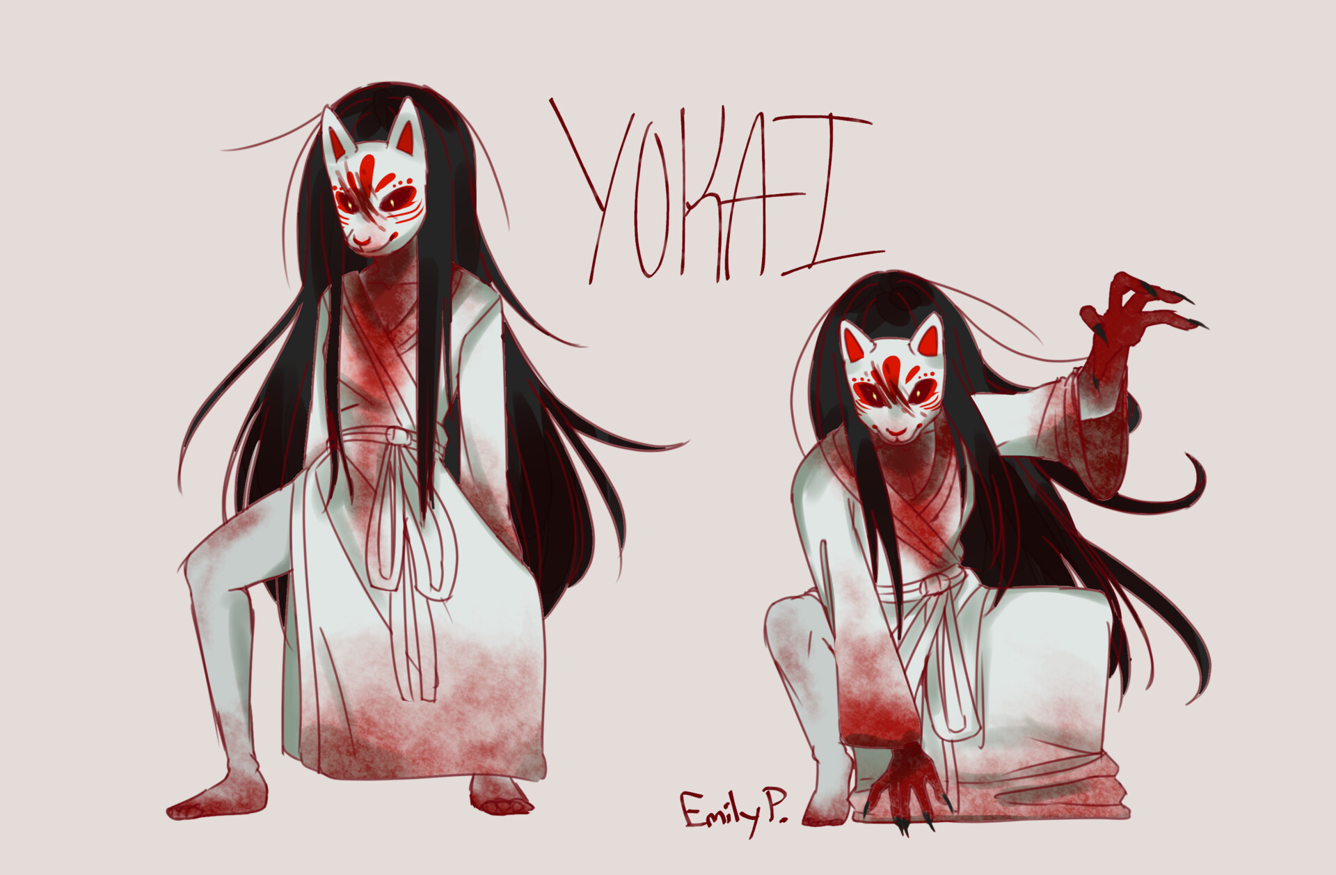 ArtStation - [#1] Female Yokai Character Concept