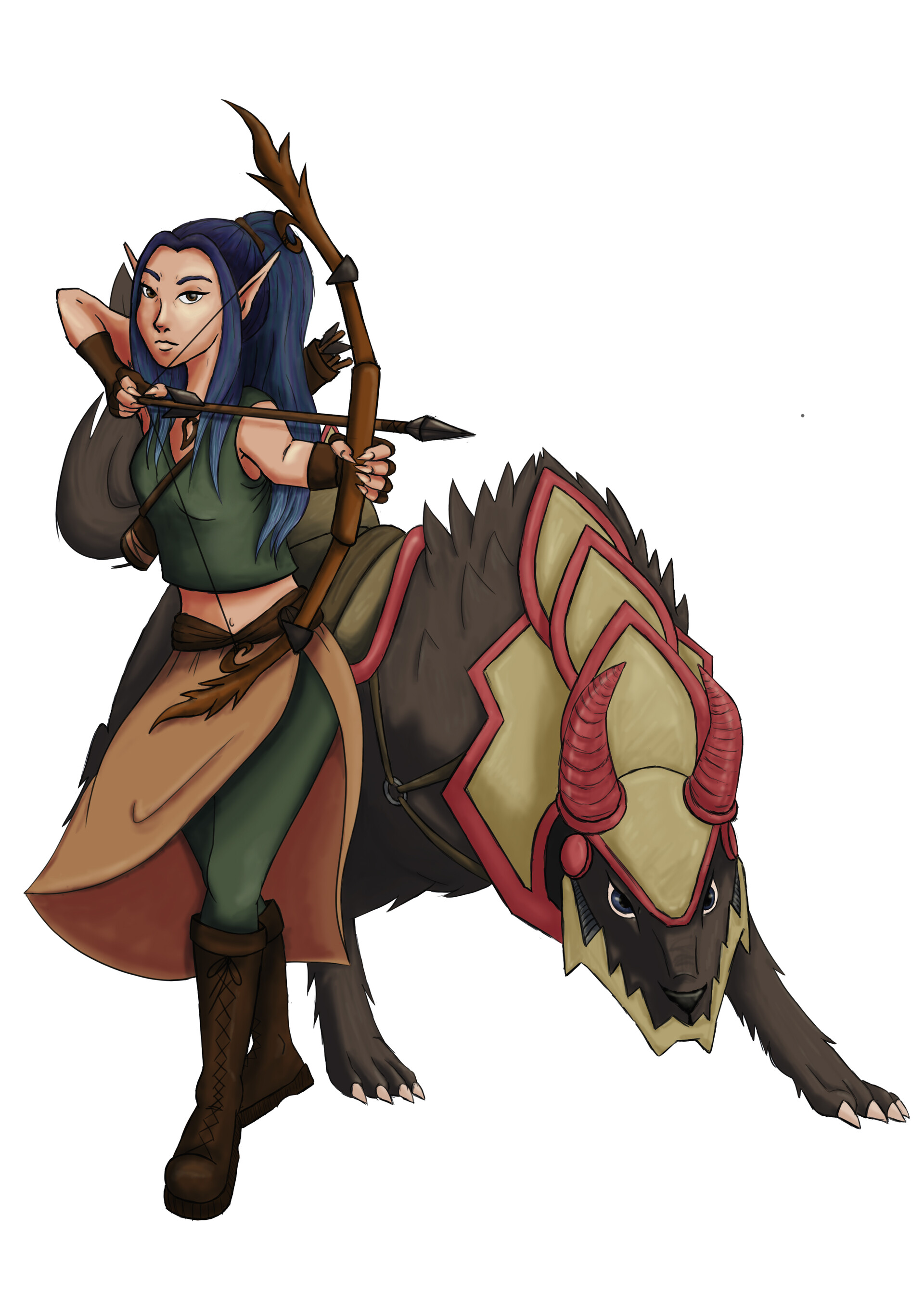 Laura Pérez - Nadial & Huargo (Armor Wolf) - REDRAW
