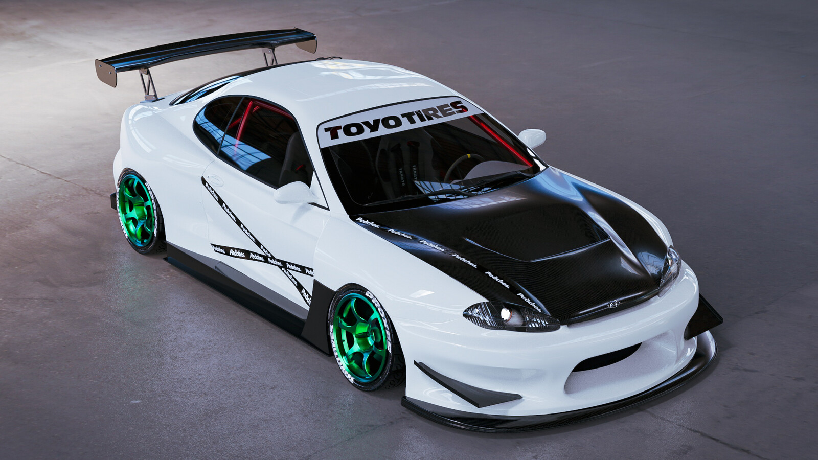 BRIAN KIM DESIGNS - Hyundai Tiburon Coupe Wide Bodykit Custom Concept.