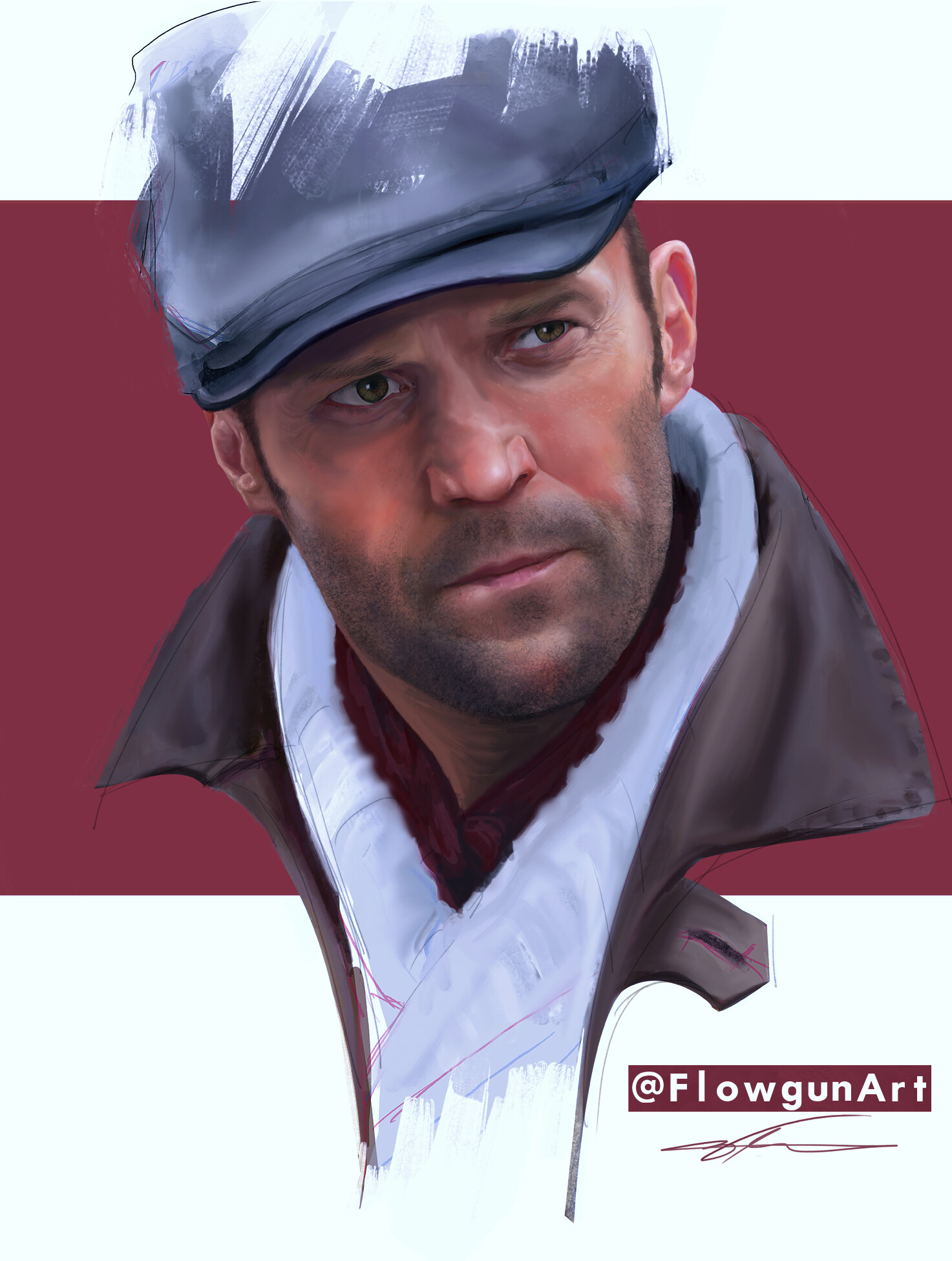 ArtStation - Portrait of Jason Statham