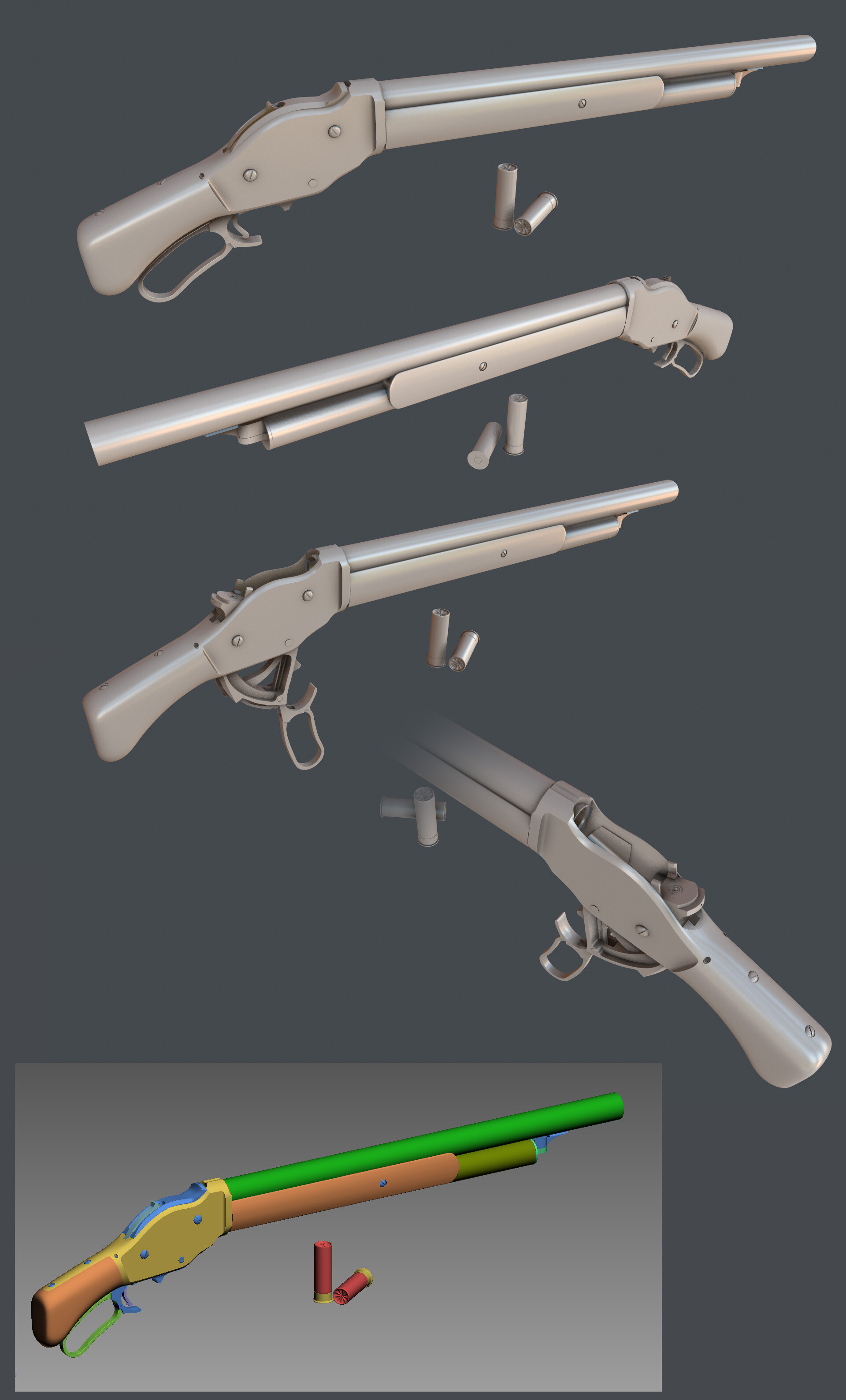 ArtStation - M1887 game model