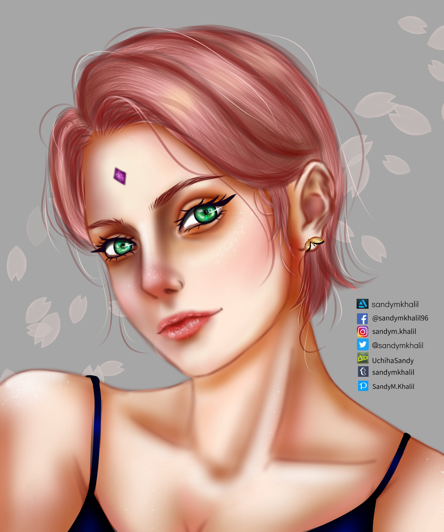 ArtStation - realism Sakura Haruno