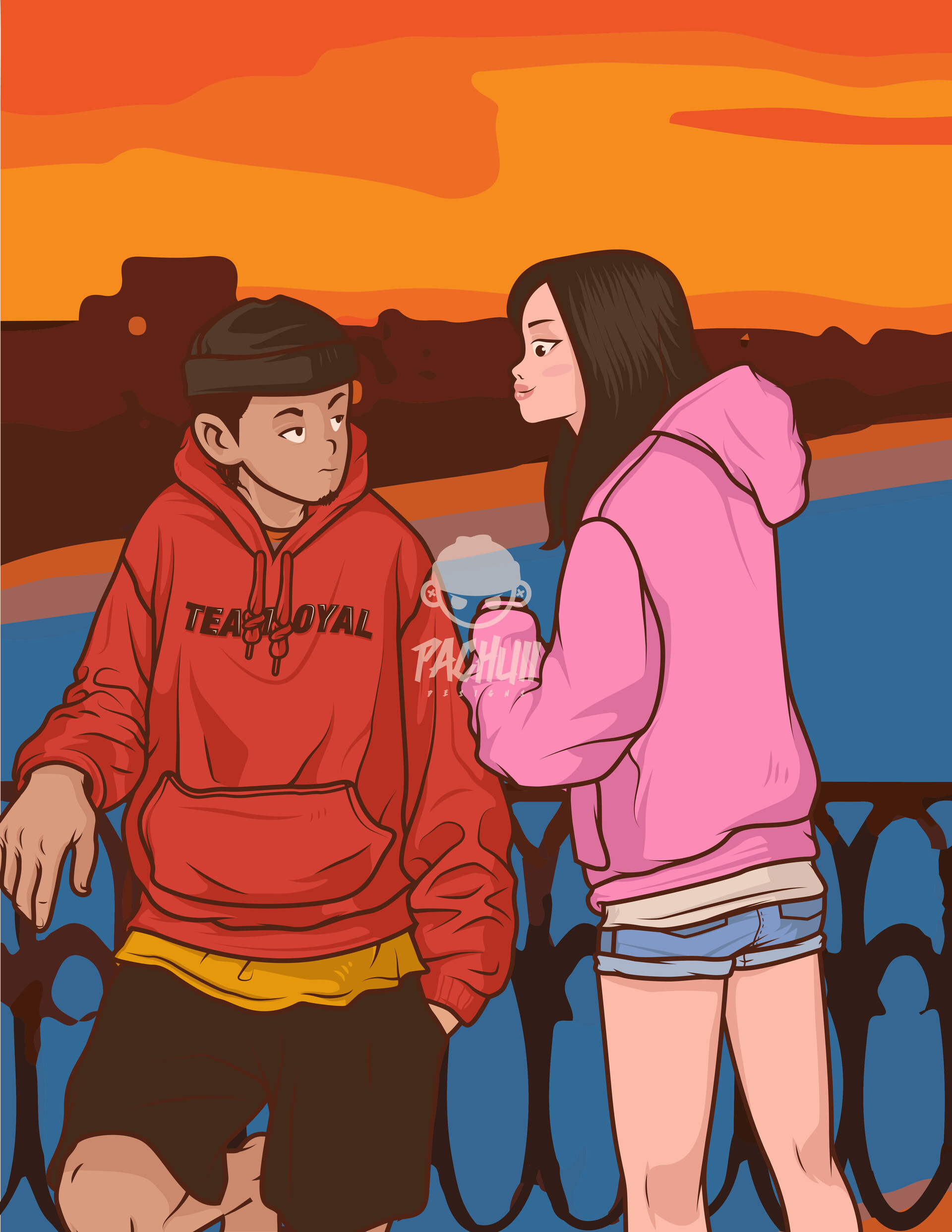 ArtStation - Sunset with you