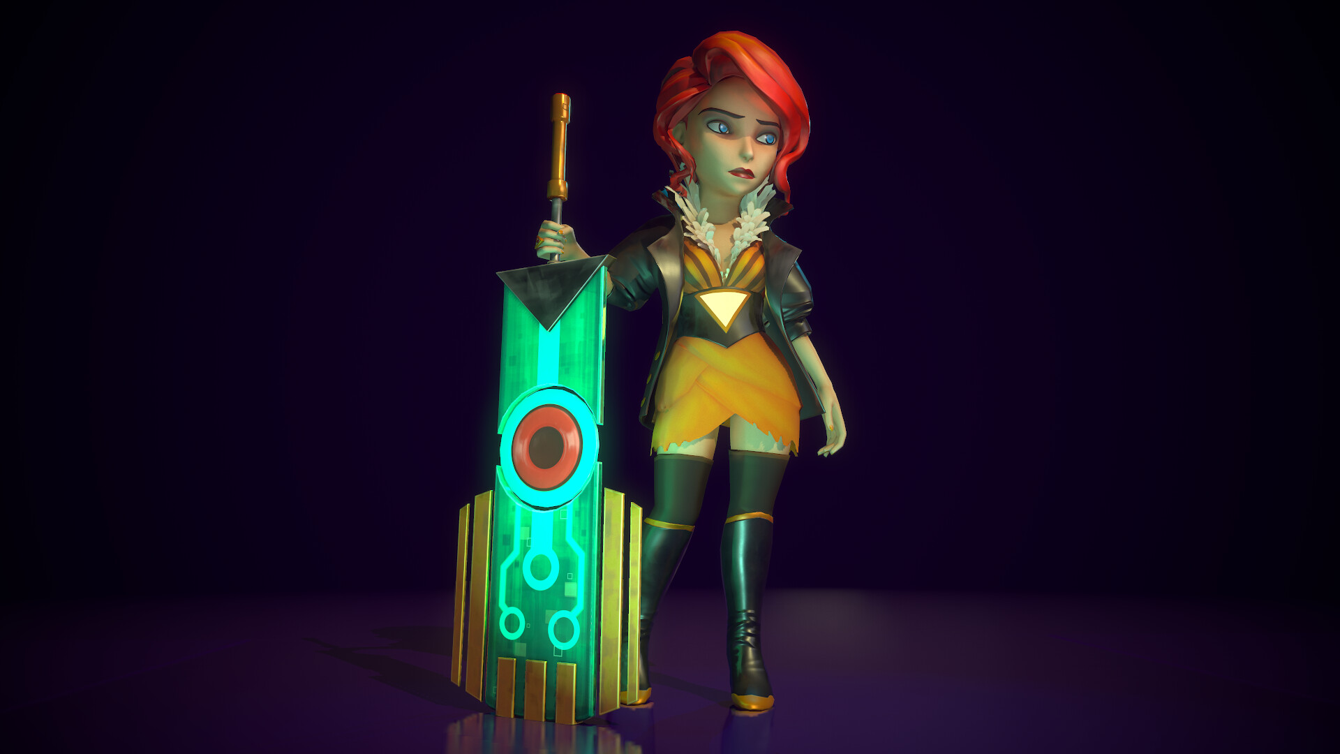 ArtStation - RED - Transistor Fanart