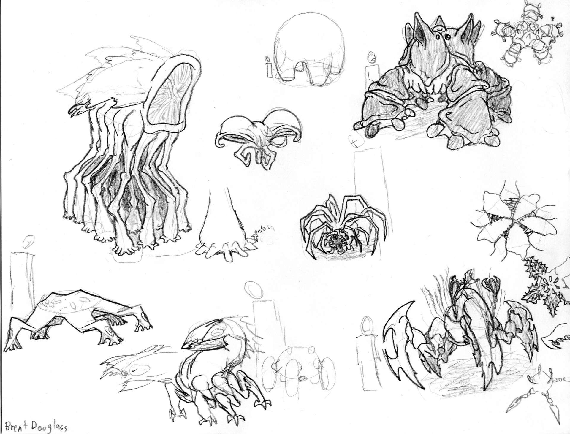 ArtStation - Creature Concept Sketches
