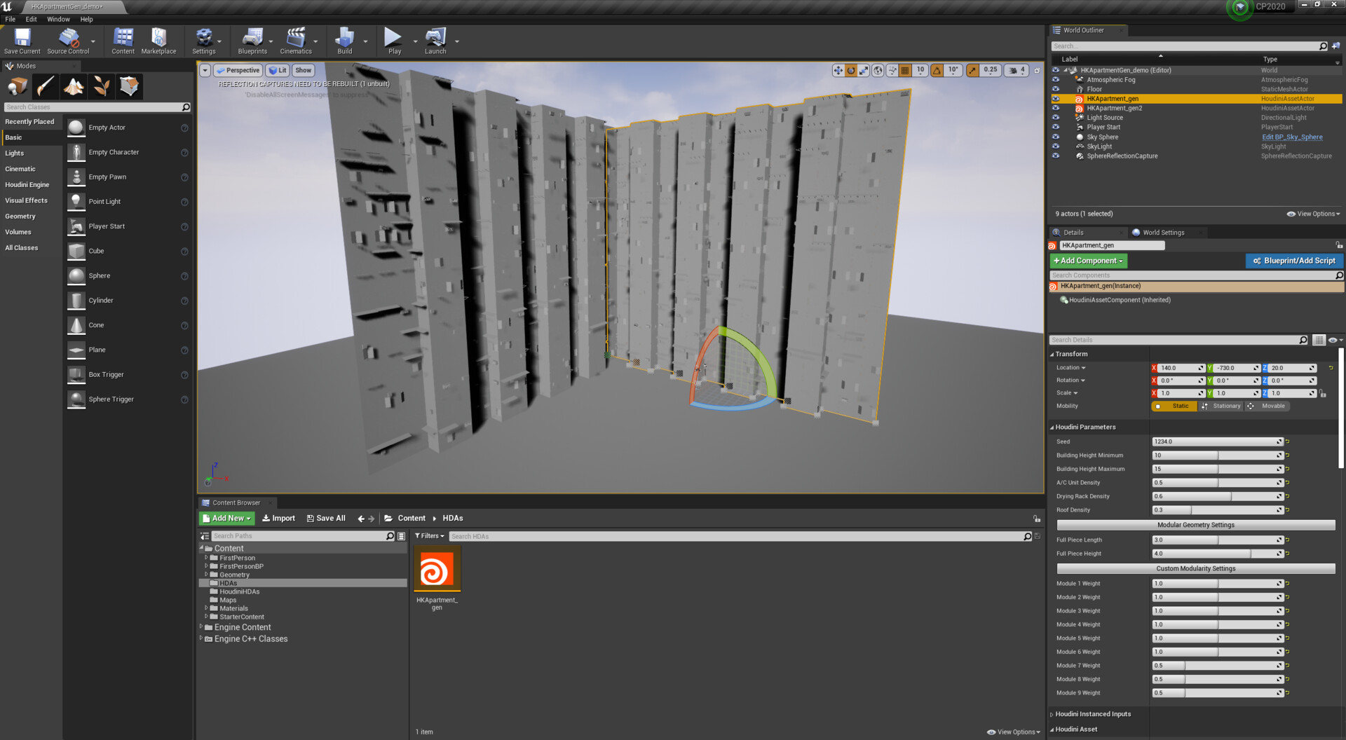 Jonathan Yu - Procedural Modular Building Generator | Houdini