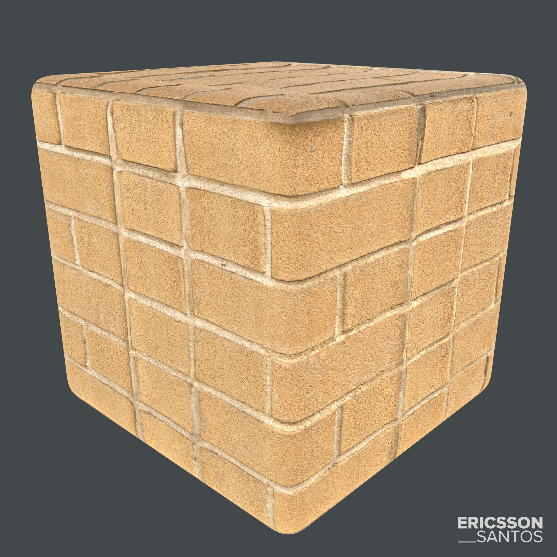 ArtStation - Beige Brick - Photogrammetry-based Environment Texture