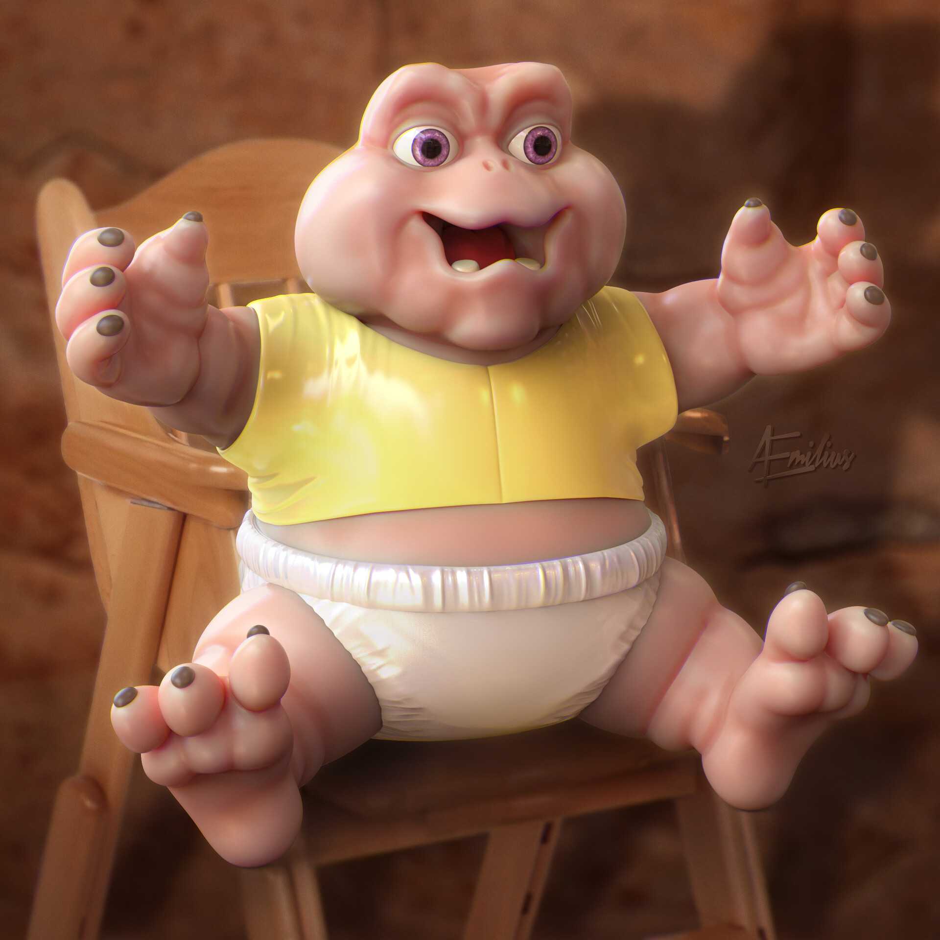 ArtStation - Baby Sinclair