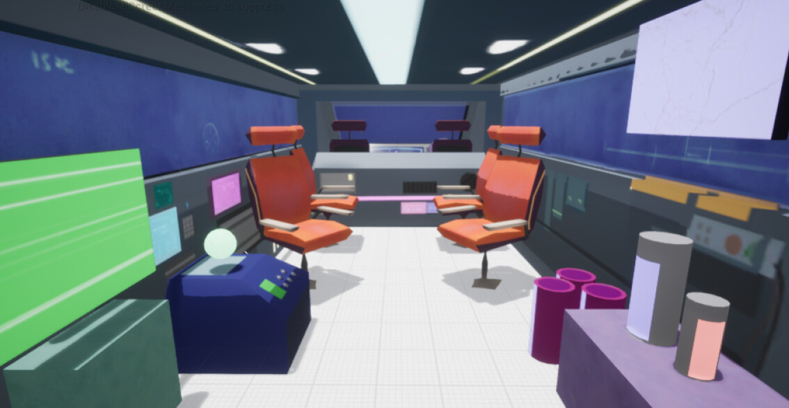 futuristic van interior