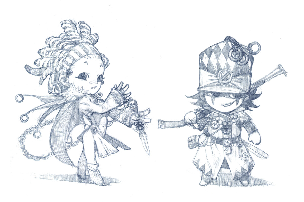 ArtStation - Animation B Character rough sketch