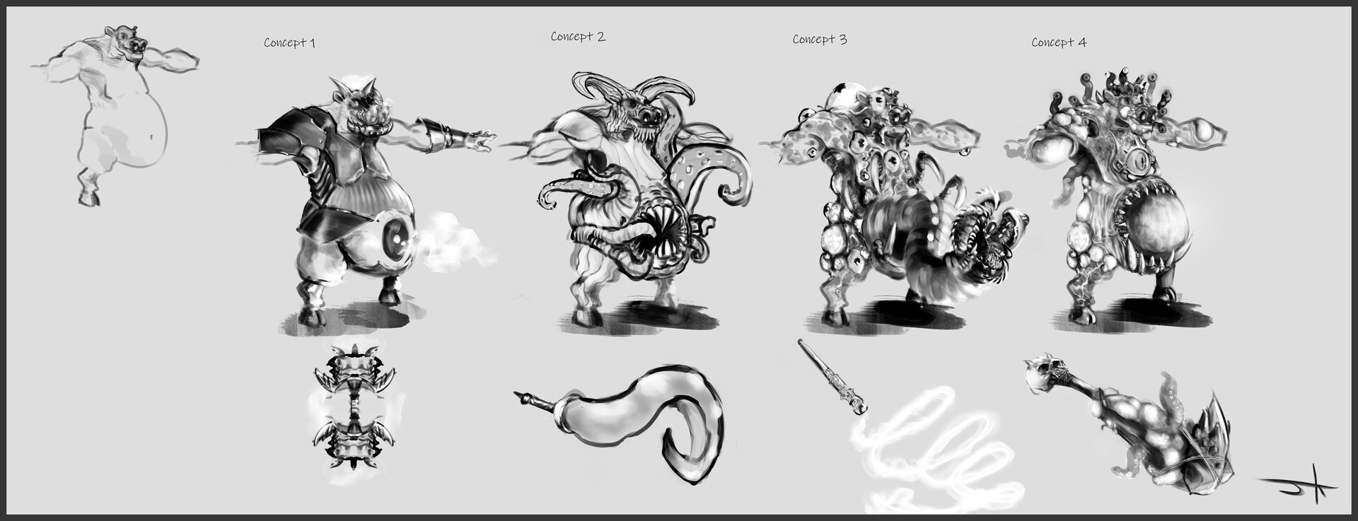 ArtStation - Character design Moloch