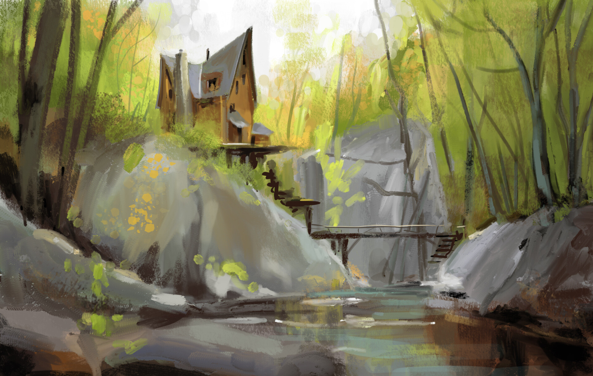 ArtStation - Landscape Color study