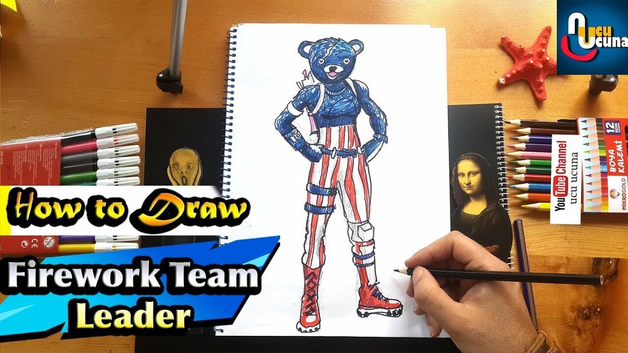 how to draw cuddle bear fortnite