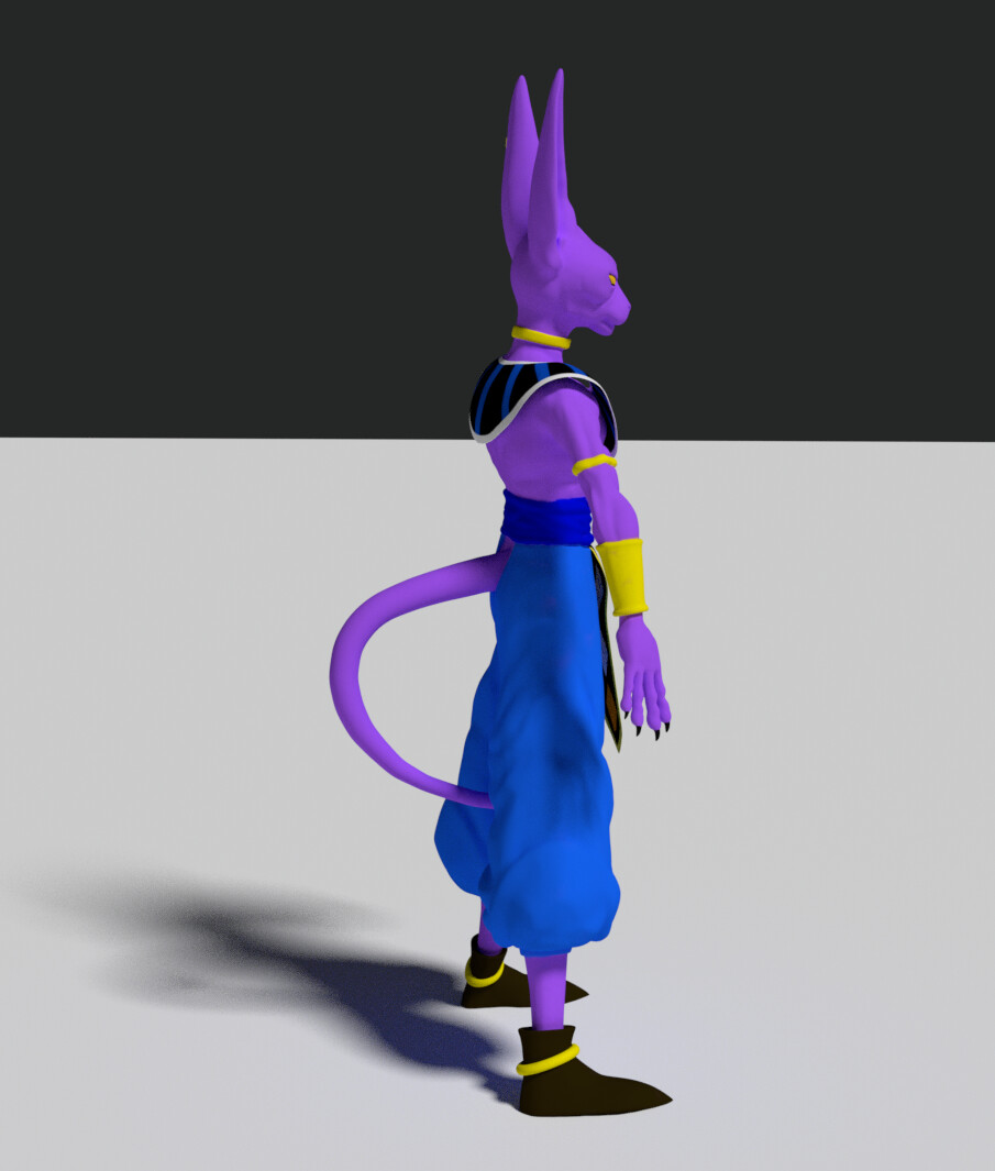 3Drinker - Lord Beerus 3D rigged model