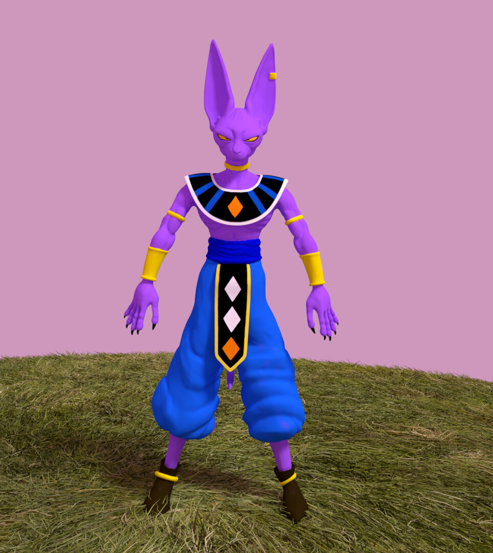 3Drinker - Lord Beerus 3D rigged model