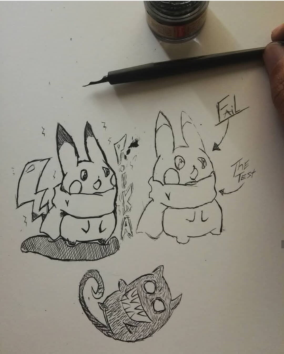 ArtStation - Pikachu ink style