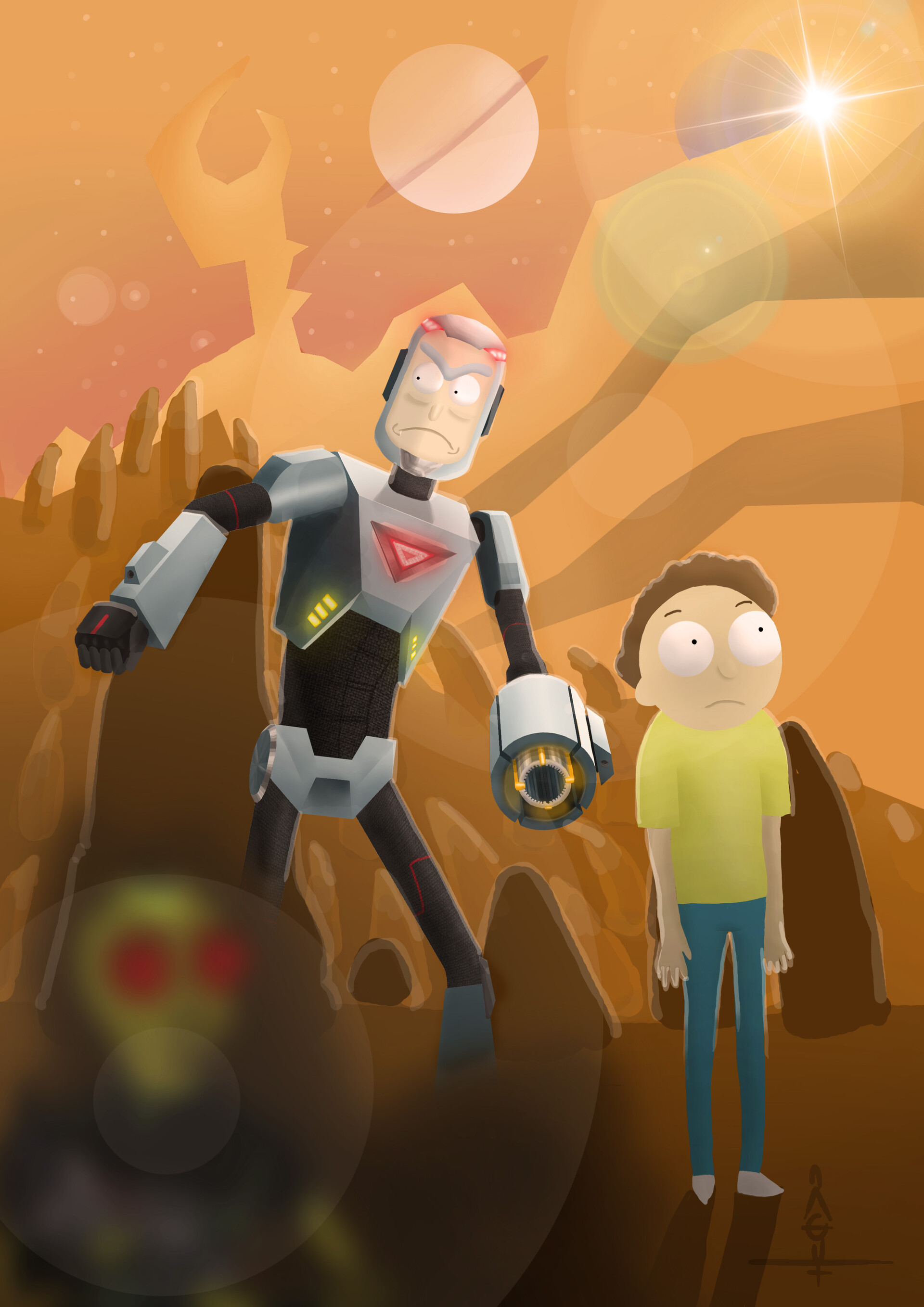 ArtStation - Let's go Morty!