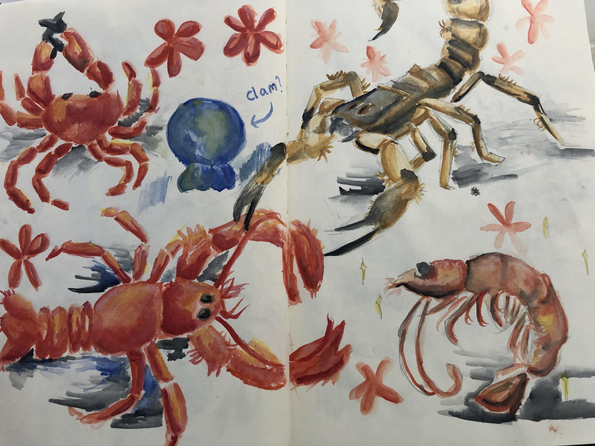 ArtStation - Exoskeleton animal sketches