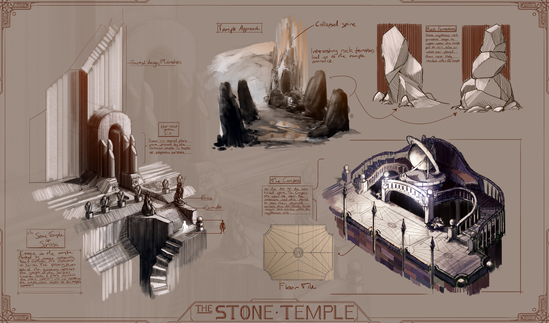 ArtStation - The Stone Temple | Environment Design