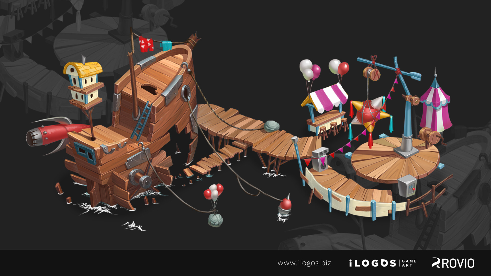 iLogos Game Studios - Characters and assets for Rovio project