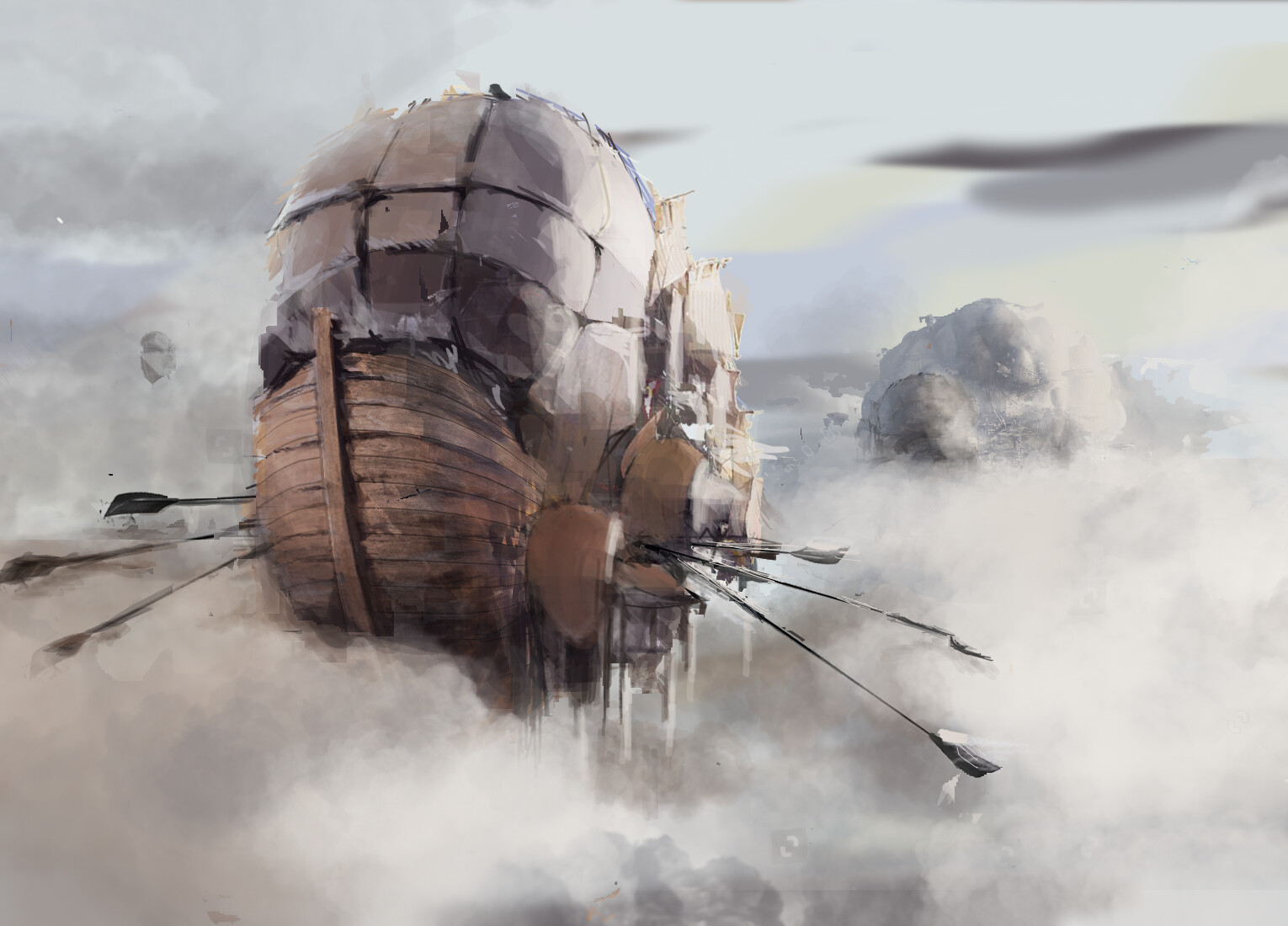Gabriela Pruszkowska Engelmann - Cloud Ship - Concept Art
