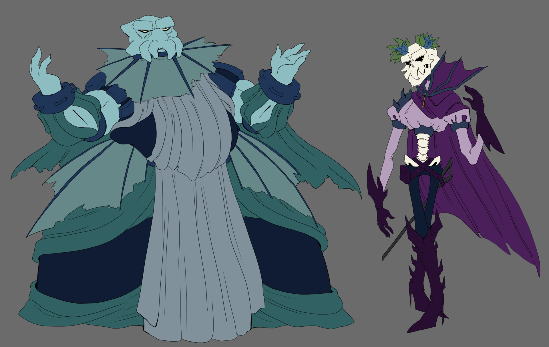 evil cartoon octopus