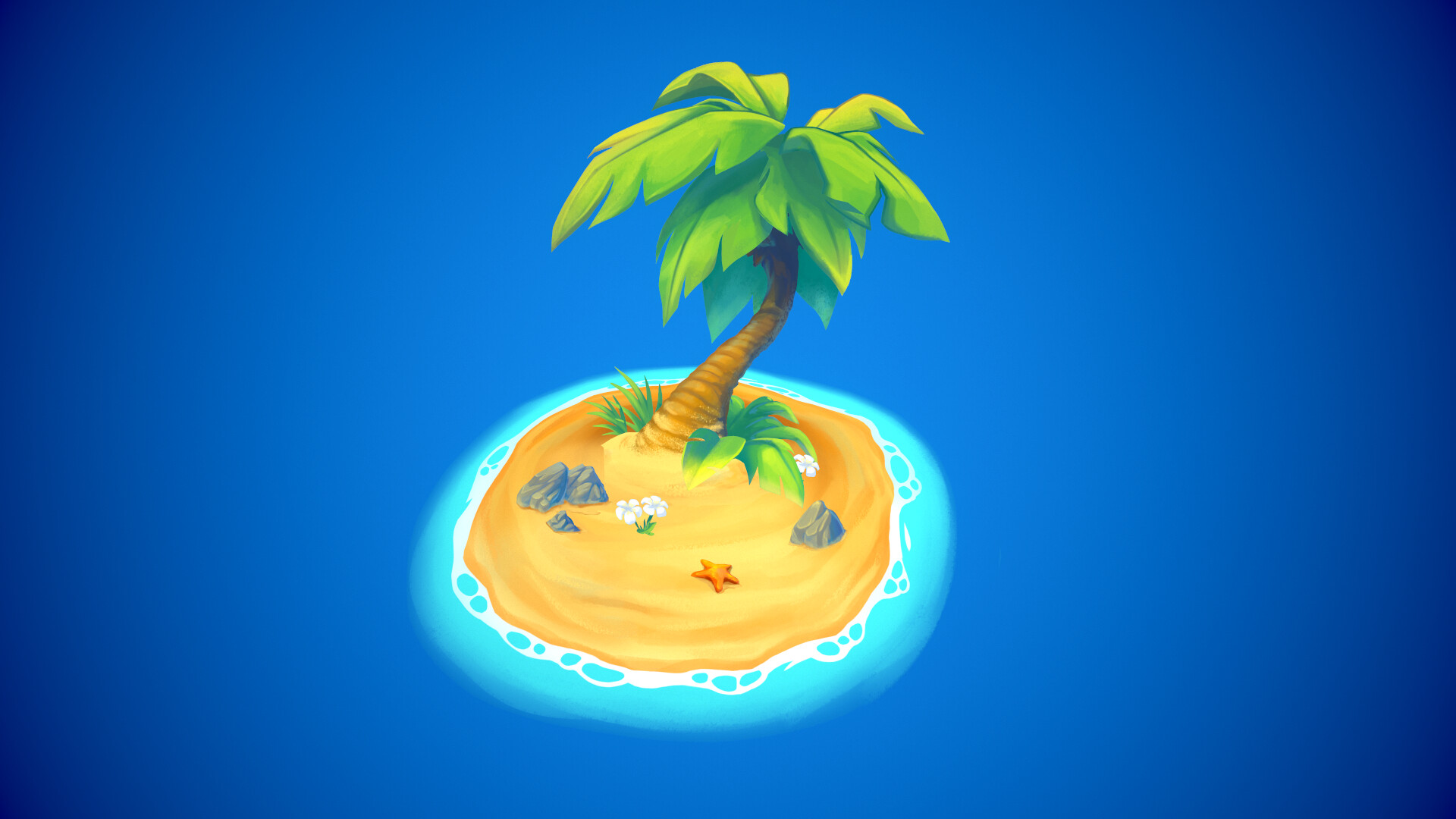 ArtStation - 2.5D Tropical Tree