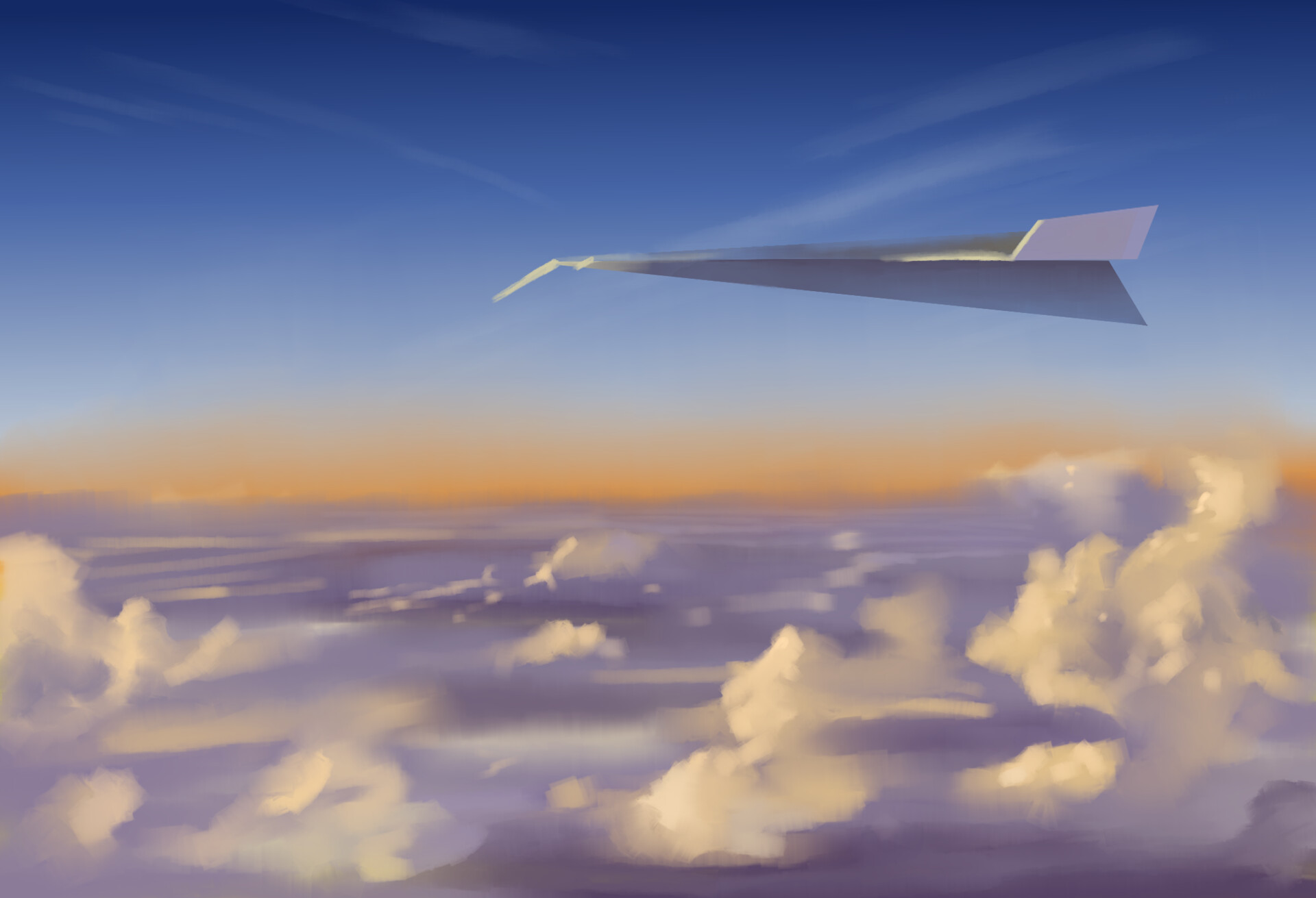 ArtStation - Plane (Krita Artists Challenge)