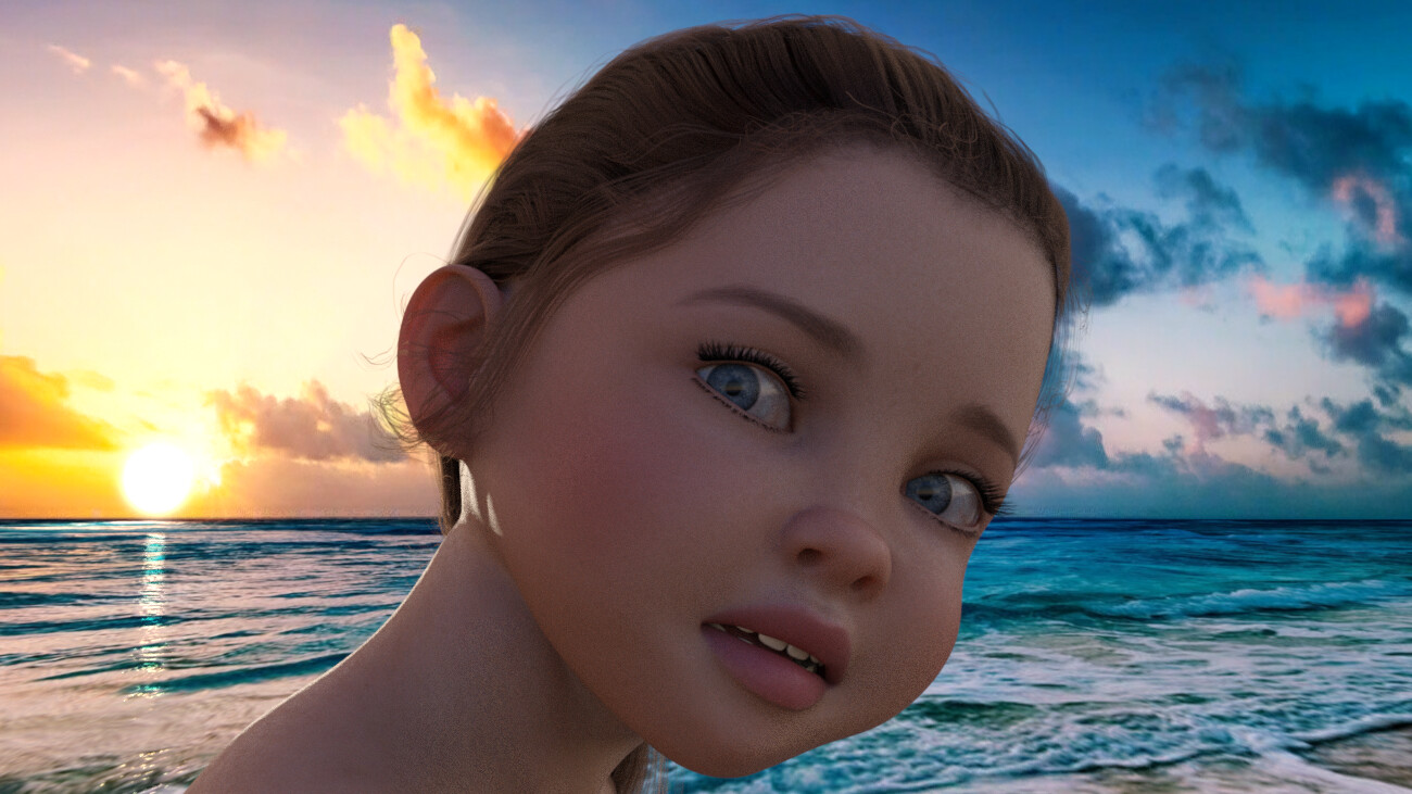 ArtStation - CG Lara in Heavens , Woolf Lone style