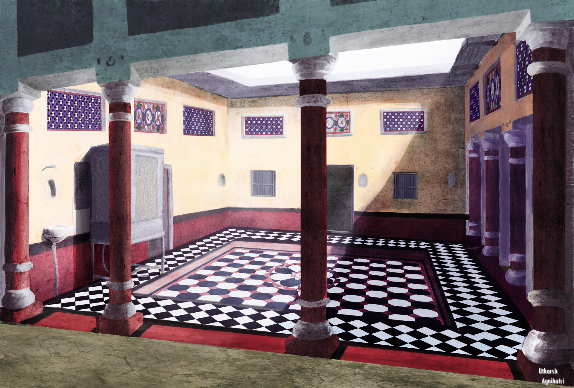 ArtStation - Aangan - A childhood playground