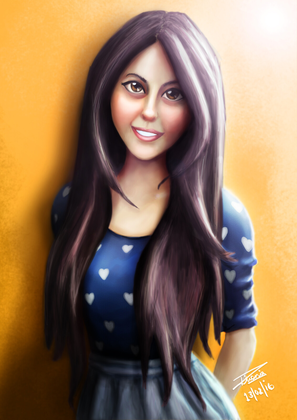 Ritonia Fernandes - Medium - A Bright Smile