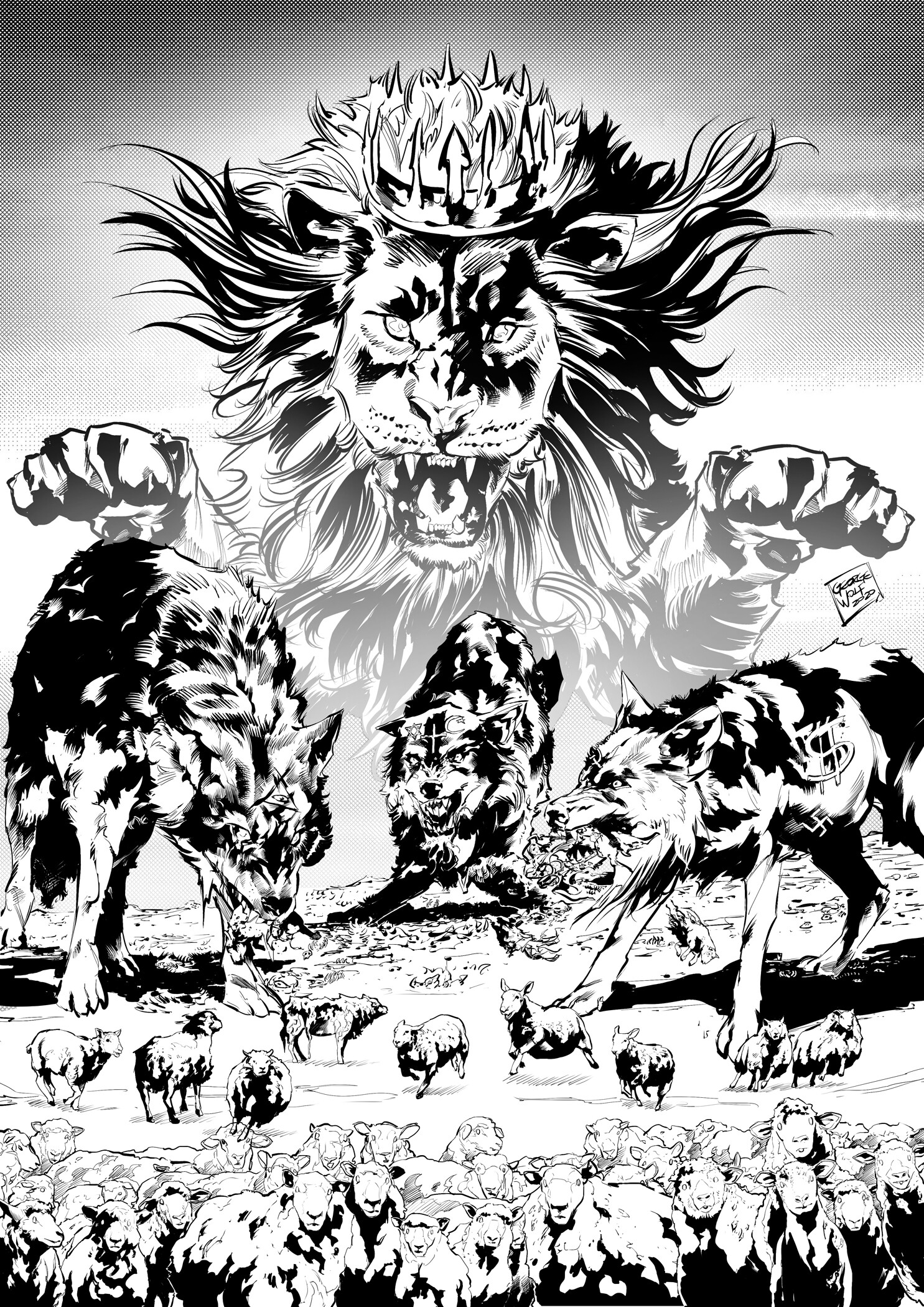 George Wolf - Be afraid wolfs the King is coming